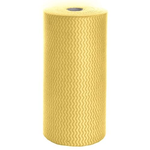 Kwikmaster Cleaning Wipes Heavy Duty Perforated Roll Yellow | Bunzl ...