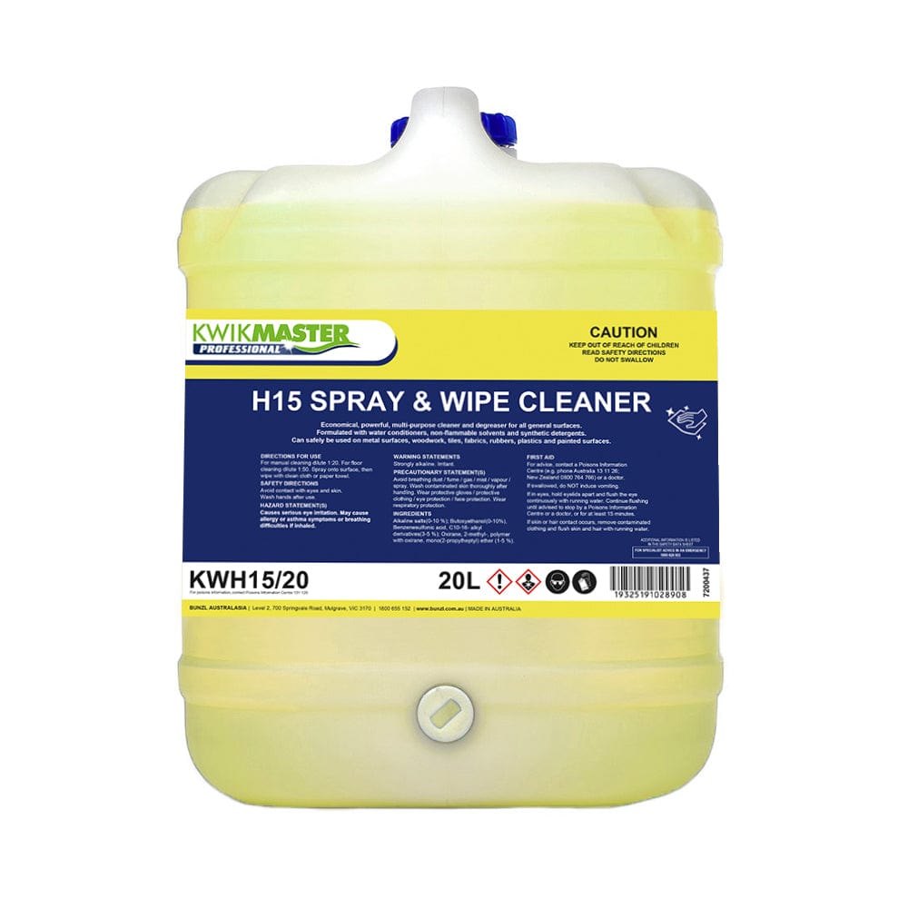 Kwikmaster Spray & Wipe Cleaner 20L – Medshop Australia